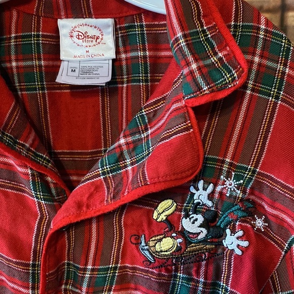 Disney | Pajamas | Vintage Disney Store Plaid Pajama Top | Poshmark